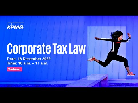 Webinar - Corporate Tax Law | KPMG Lower Gulf
