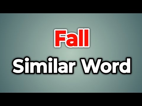 Fall Similar Word || Synonyms of Fall | Words Tube