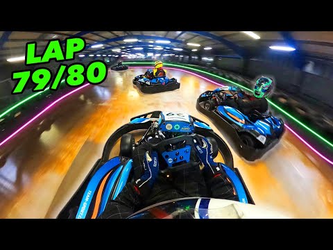 I did an 80 LAP ELECTRIC KART race and here’s what happened…