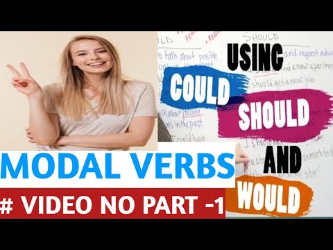 MODAL VERBS | CORRECT USE OF COULD WOULD AND SHOULD | PART 1 | ENGLISH GRAMMAR