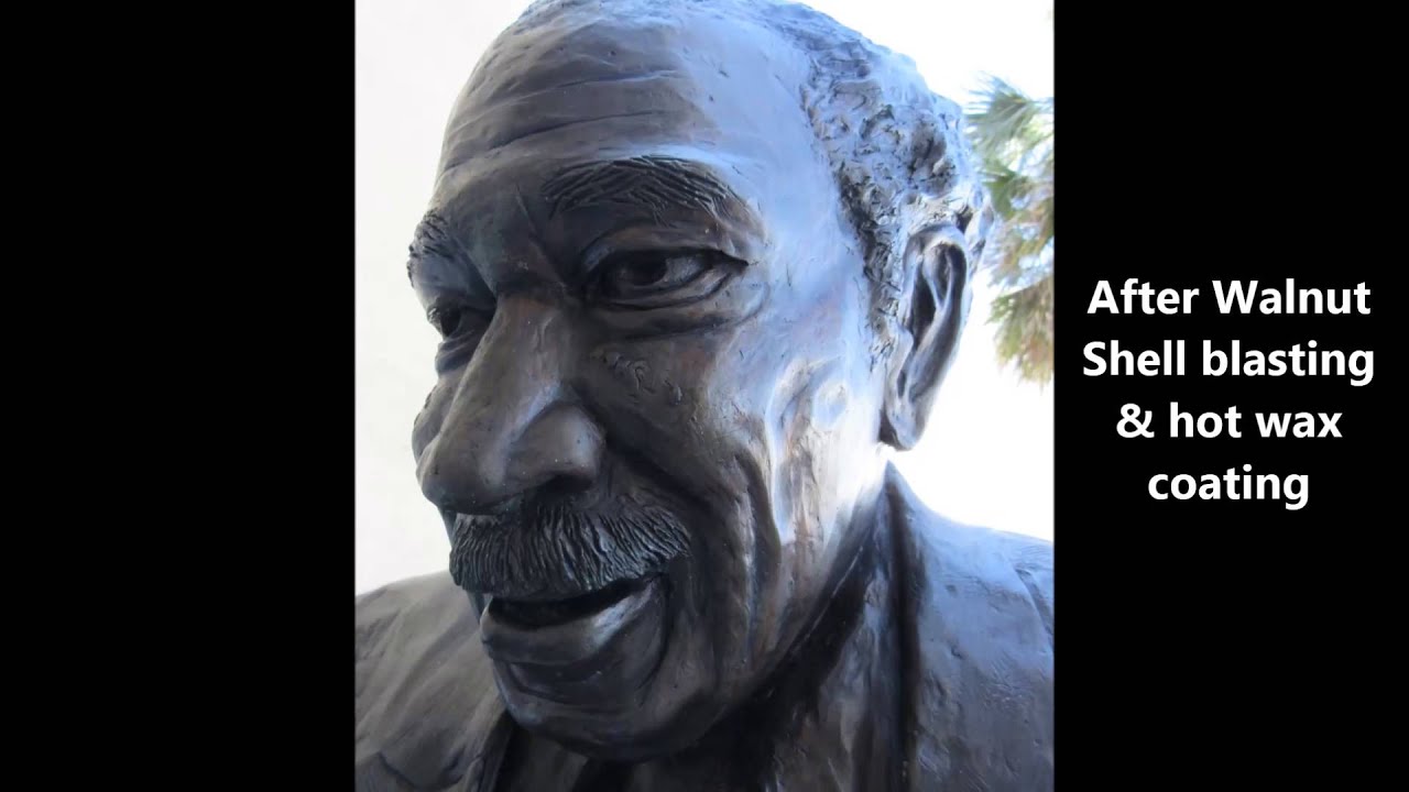 Walnut Shell Blasting Bronze Statue Avery Alexander