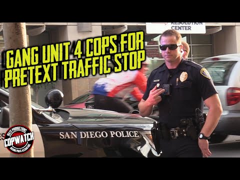 Copwatch | Gang Unit 4 Cops for Pretext Traffic Stop | No Citation ...
