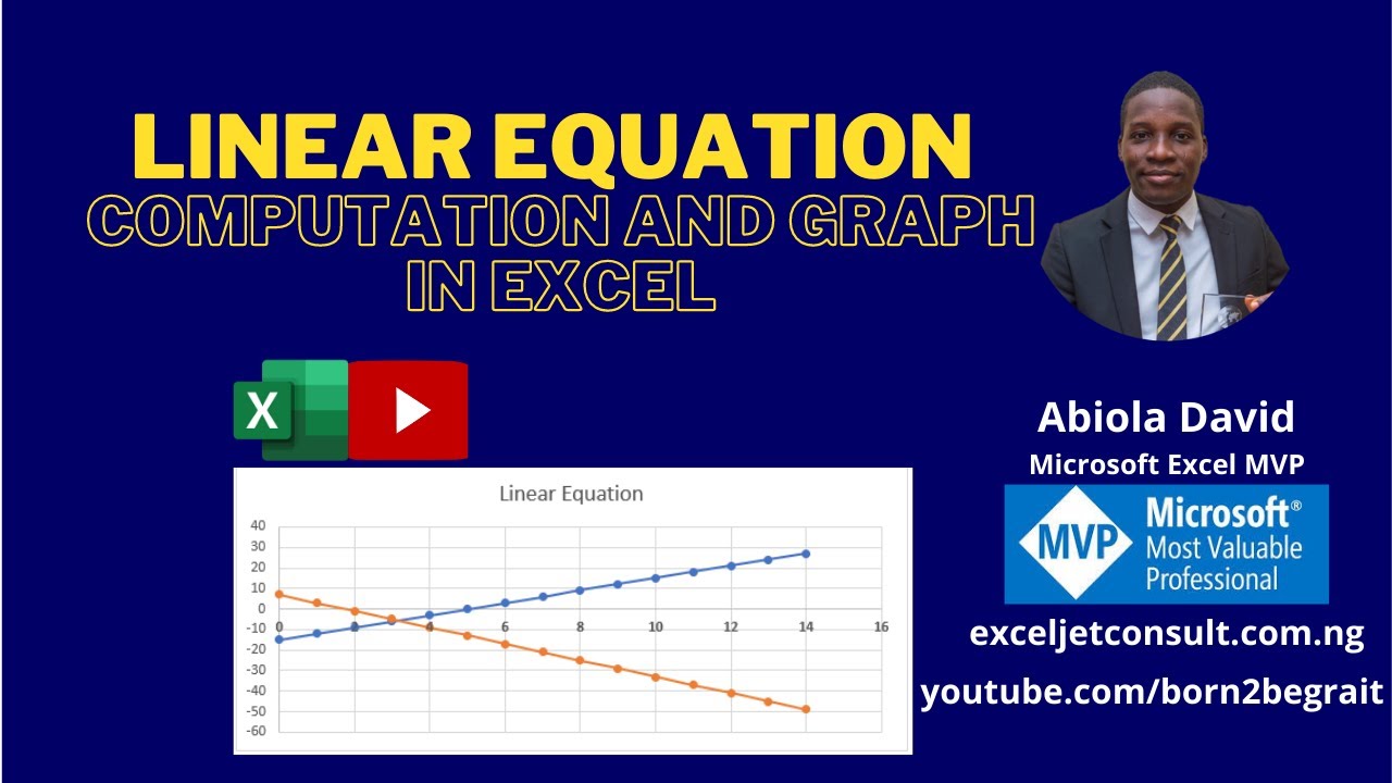 Linear Equation Computation and Graph in Excel