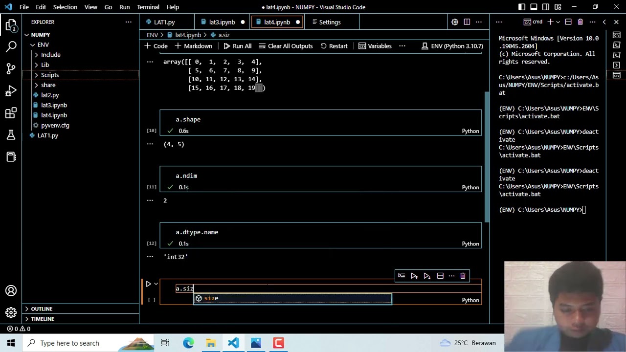 BELAJAR DASAR NUMPY (PYTHON)  - np array
