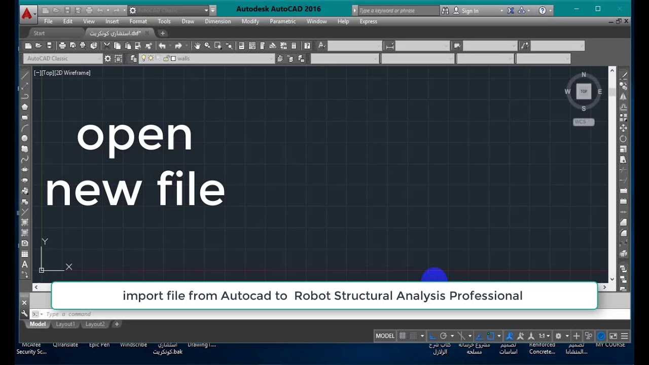 Autocad to  Robot Structural Analysis Professional