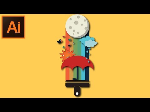 Adobe Illustrator CC Tutorial -- How to Create Graphic Design Vector Arts