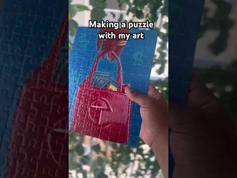 Making a puzzle with my art | #hairstyles #sublimation #puzzles #blackartistspainters #easypress
