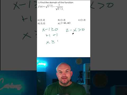 Find the domain of a function