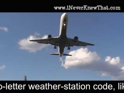 Airport Code Facts from iNeverKnewThat.com