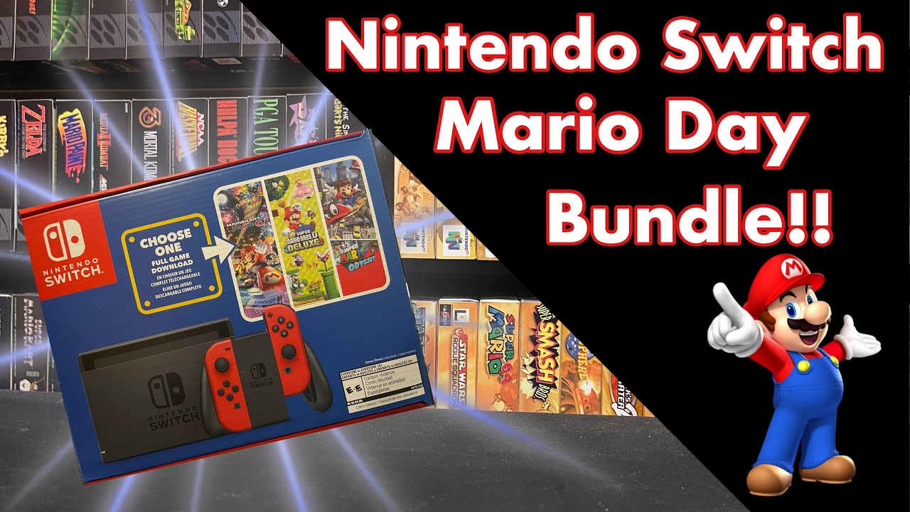 Nintendo Switch Mario Day Bundle UNBOXING!!