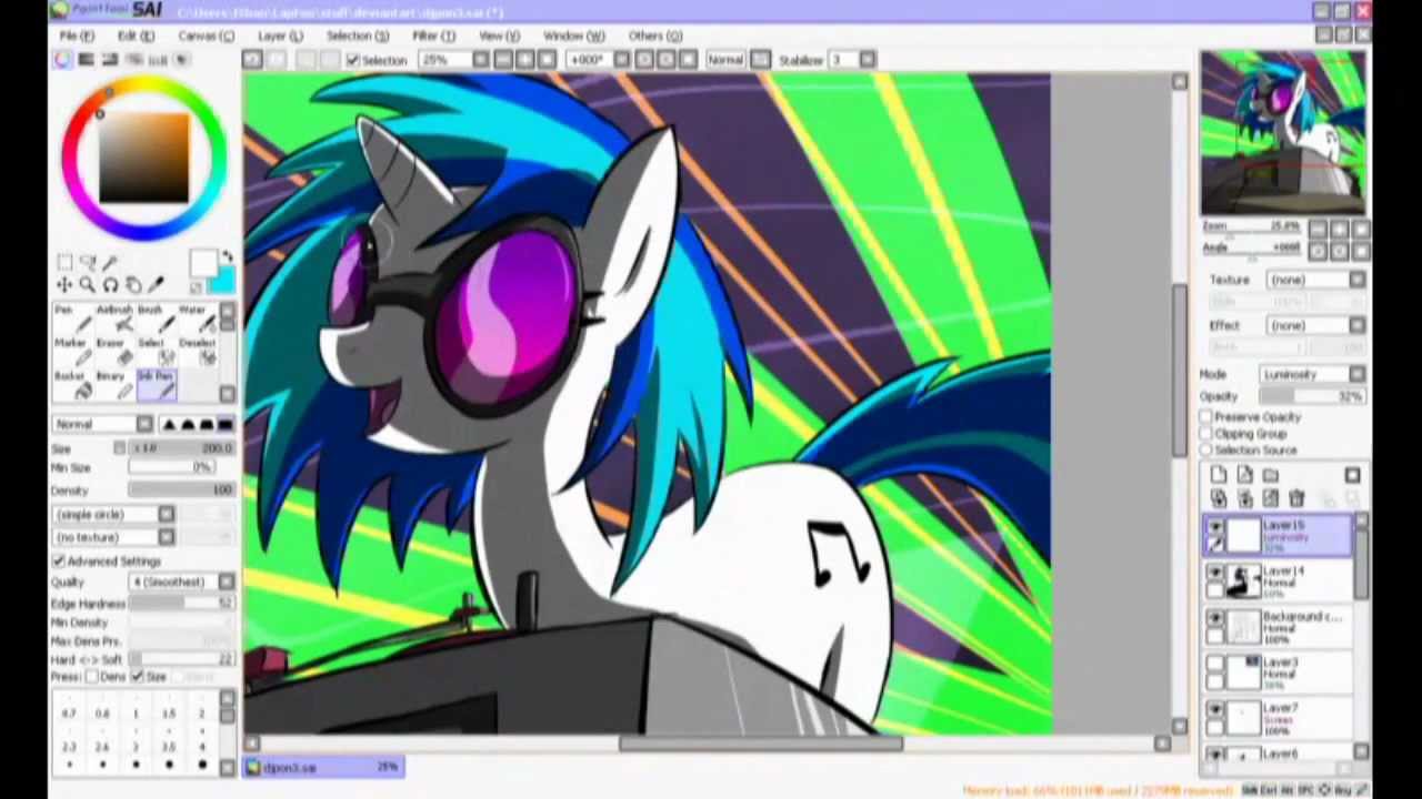 DJ PON-3 Speedpaint