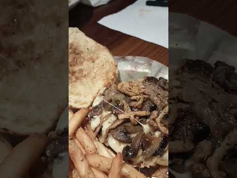 prime rib Burger, Miller's Ale House