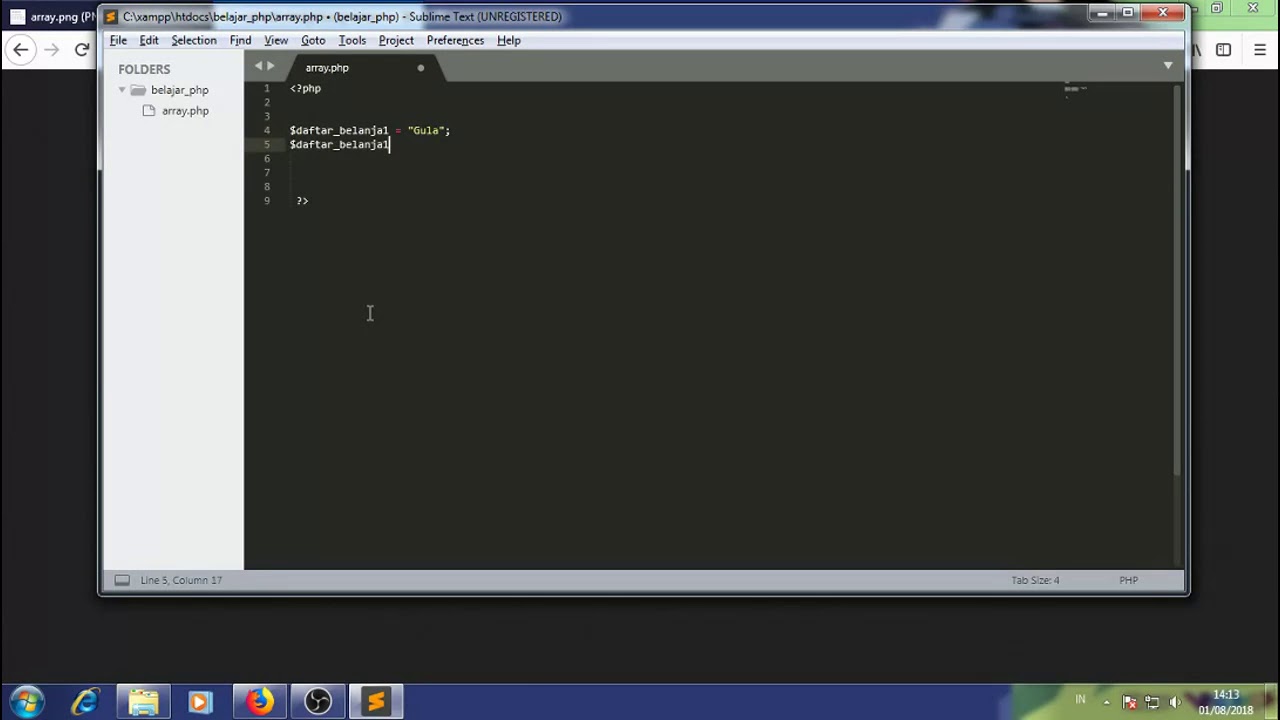 learn array in php - part 1