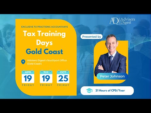 [Practising Accountants] Gold Coast Tax Training Days For You in 2024