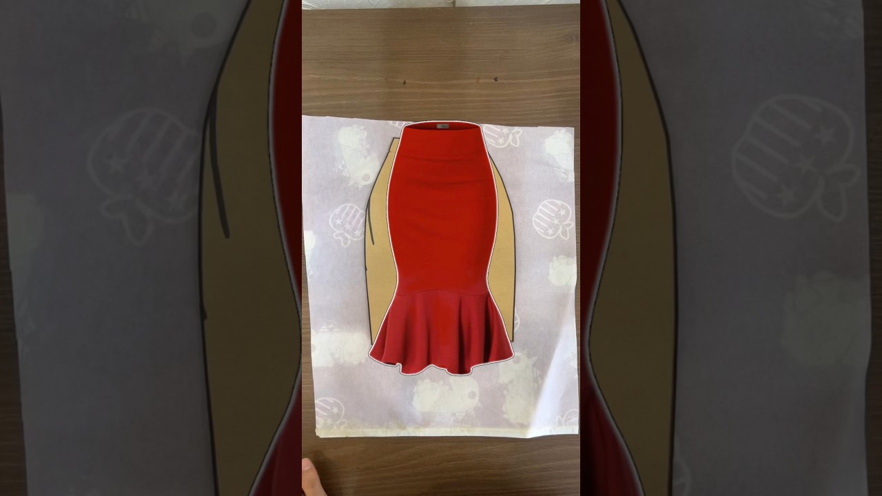 Mermaid Dress Pattern Drafting Tutorial: From Basic Block to Fishtail#diy #sewing