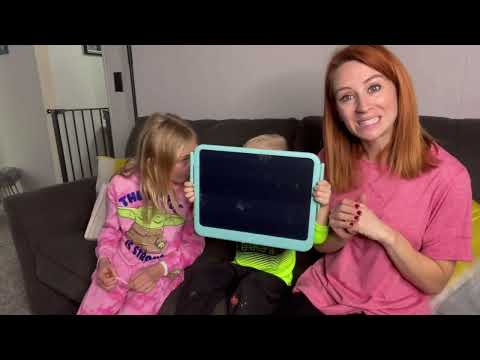 Review of FLUESTON Kids Toddler Educational Writing Tablet Toy, 2021 Upgraded 15 Inch Large Screen
