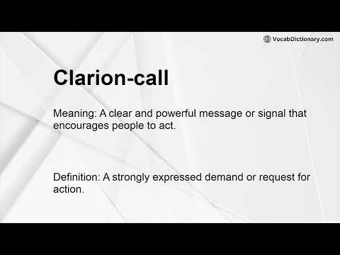 Clarion-call Meaning