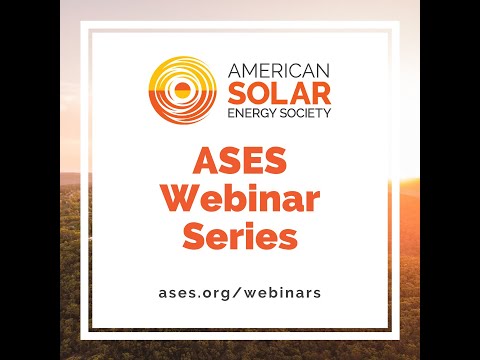 ASES July Webinar: Join the 26th Annual National Solar Tour