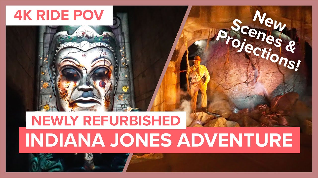 MyDisneyFix | Indiana Jones Adventure - Newly Refurbished 4K POV ...