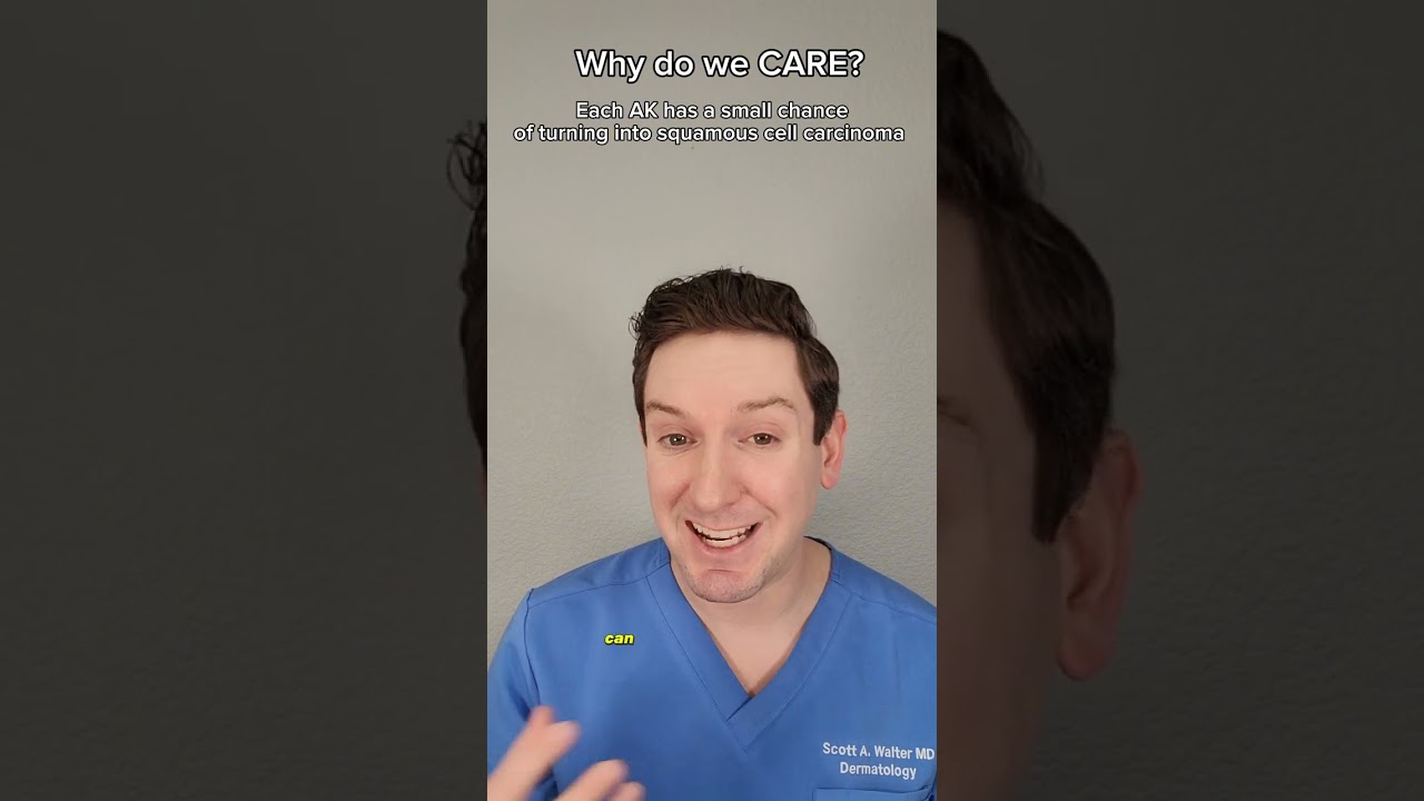 Dermatologist explains ACTINIC KERATOSIS (AKS/Precancer) spots on the face #actinickeratosis #derm