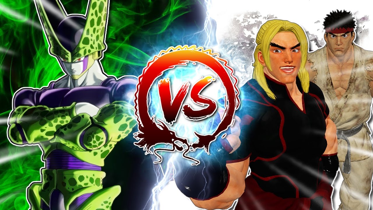 Cell Vs Ryu & Ken #CellGames | TeamFourStar