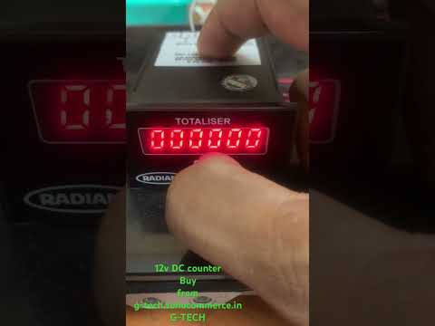 Digital Pulse Counter 12V DC supply , 12V DC pulse count , Resettable.