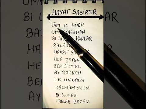 Hayat sasirtir (lyrics) #shortsfeed #lyrics #shorts