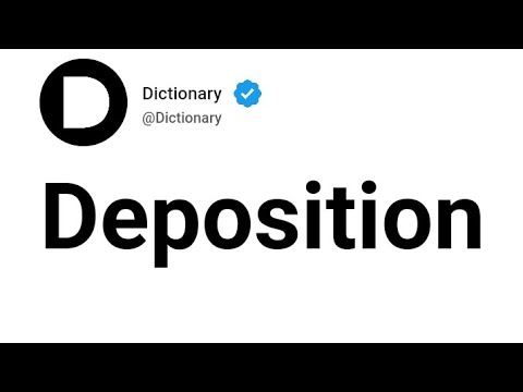 Deposition Meaning In English
