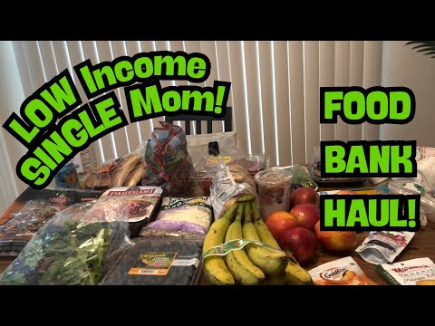 Food Bank Haul / Food Pantry Haul Bay Area California Low Income Single Mom #foodbankhaul #freefood