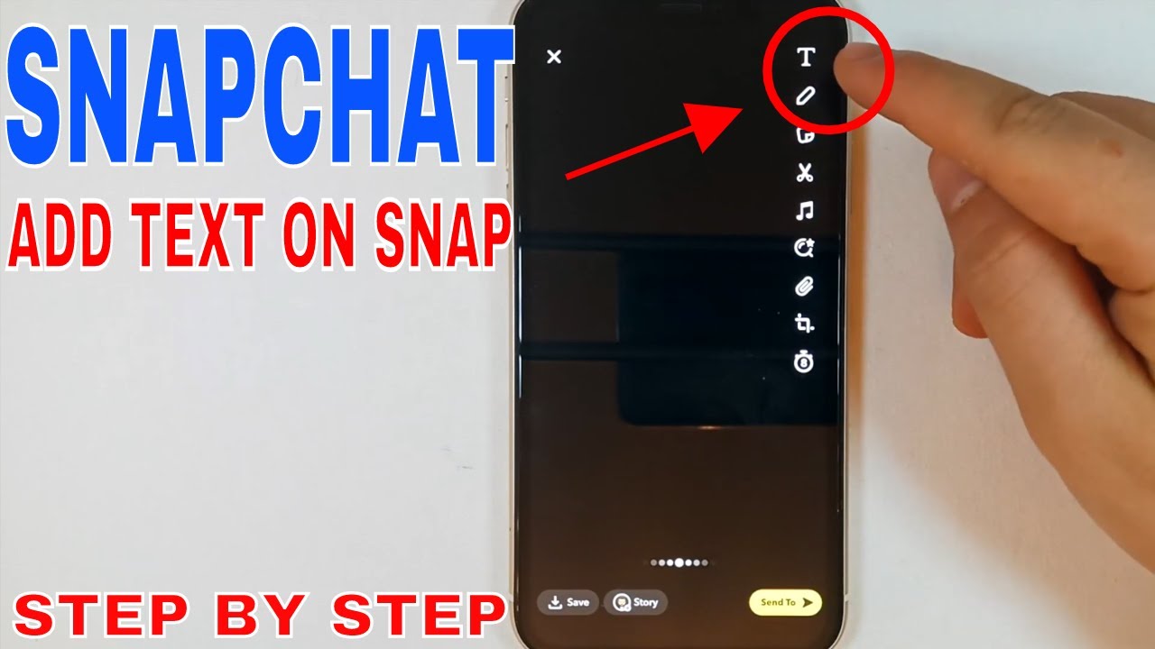 ✅ How To Add Text On Snap Snapchat 🔴