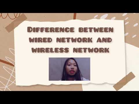 What is the difference between wired network and wireless network