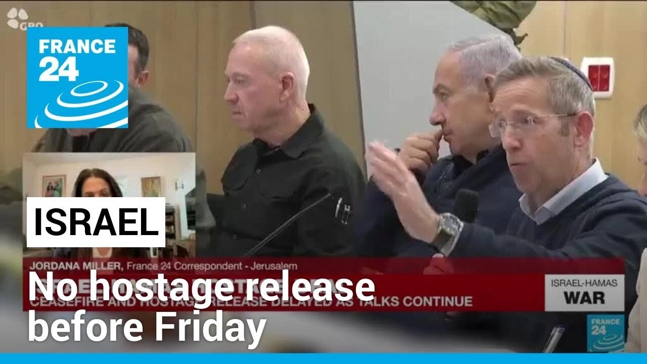 No Gaza hostage release before Friday, Israel, US say • FRANCE 24 English