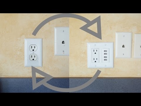 Installing USB Power Outlet Wall Charger Instructions