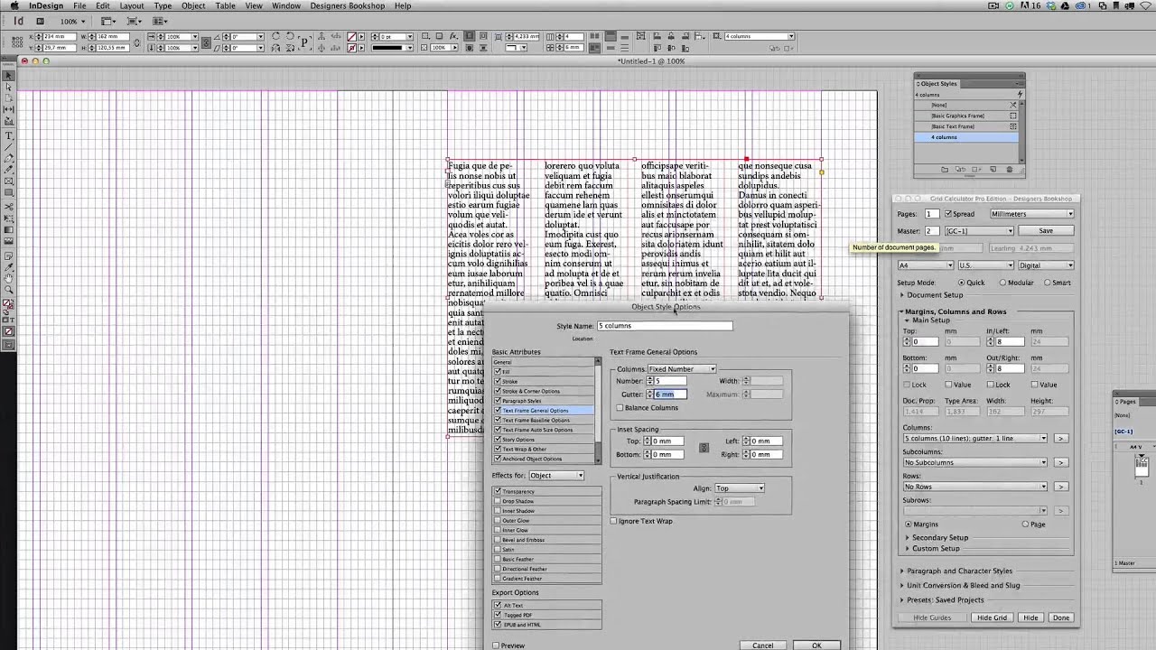 Adobe InDesign - Object Styles (Work Smart)