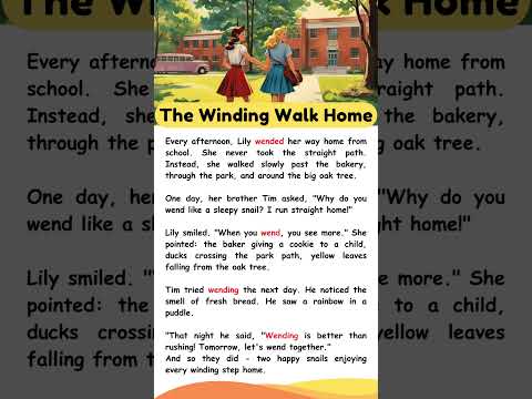 What Does "WEND" Mean? 🤔 This Story Explains It All! 🌳 #wordforbeginners #english