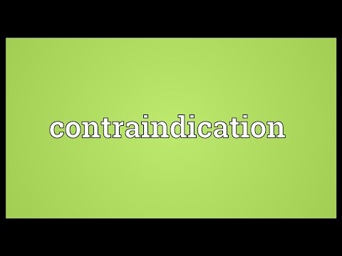 Contraindication Meaning