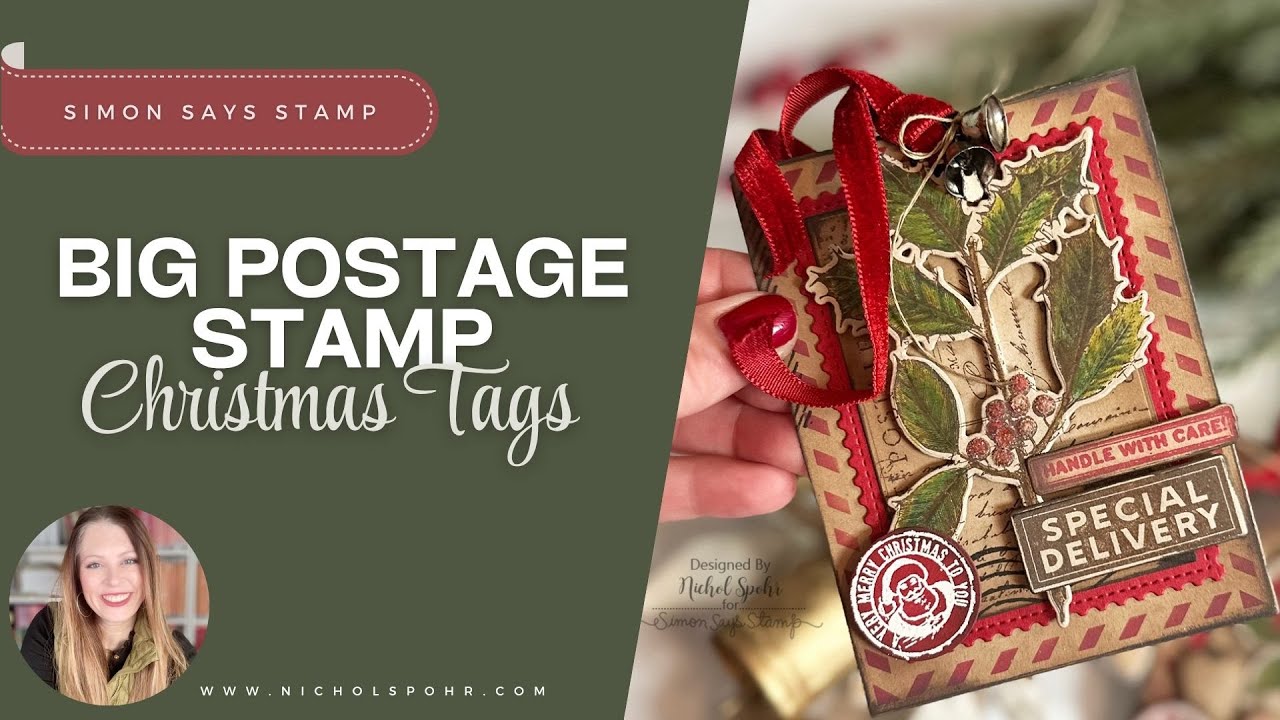 BIG Postage Stamp Christmas Gift Tags to Make Your Presents STANDOUT!