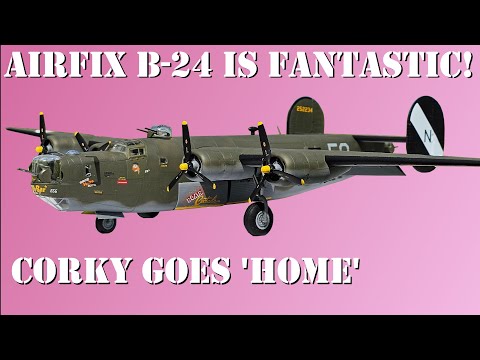 Airfix B-24H Liberator - Building the excellent brand new B-24 and then taking it for a little trip.