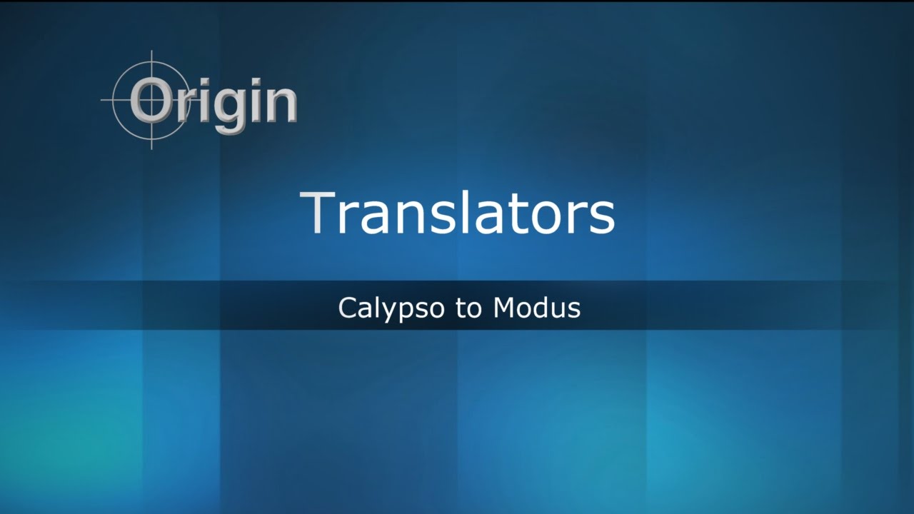 Origin: Calypso to Modus Translator
