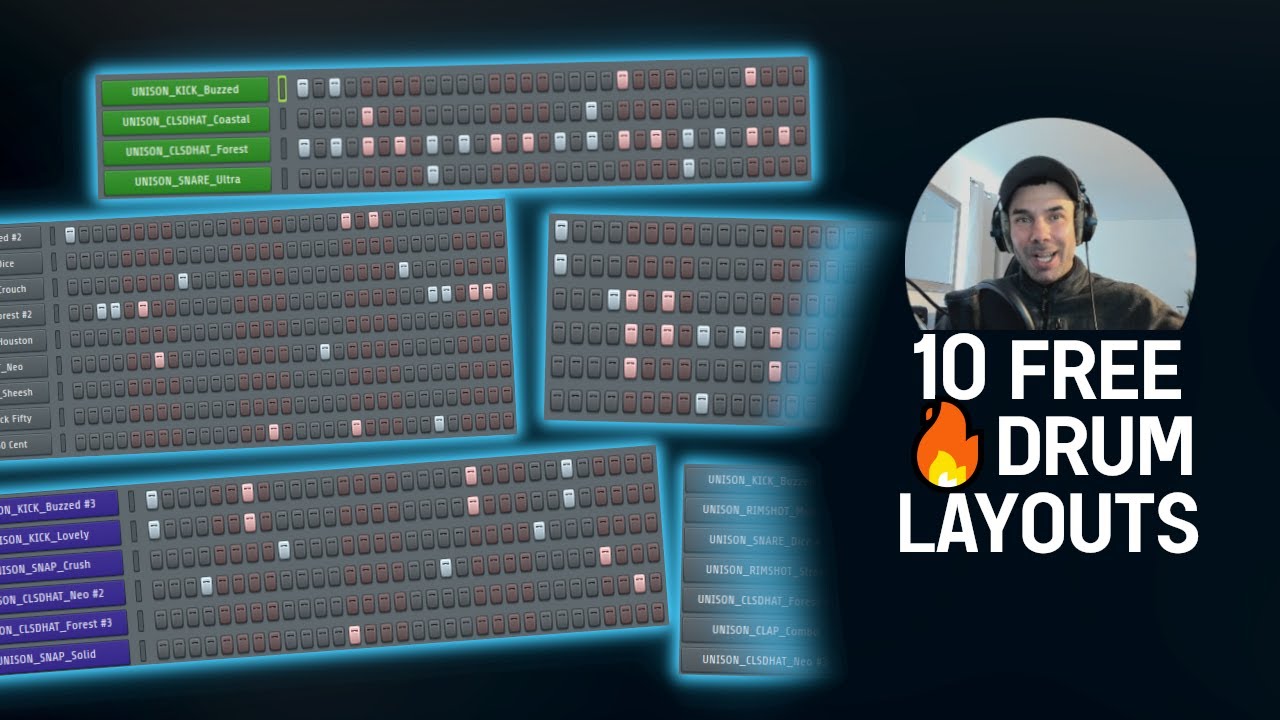10 FREE HIP-HOP & TRAP DRUM LAYOUTS | FL Studio [+Free FLP]