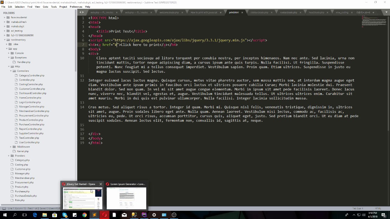 print in javascript with print preview