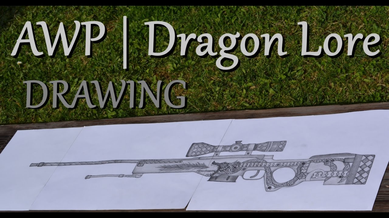 Drawing the AWP | Dragon Lore!!!