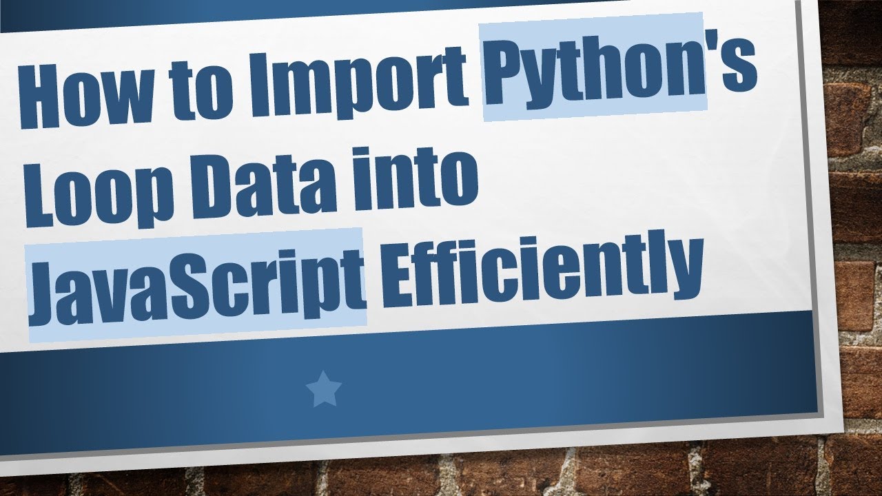 How to Import Python's Loop Data into JavaScript Efficiently
