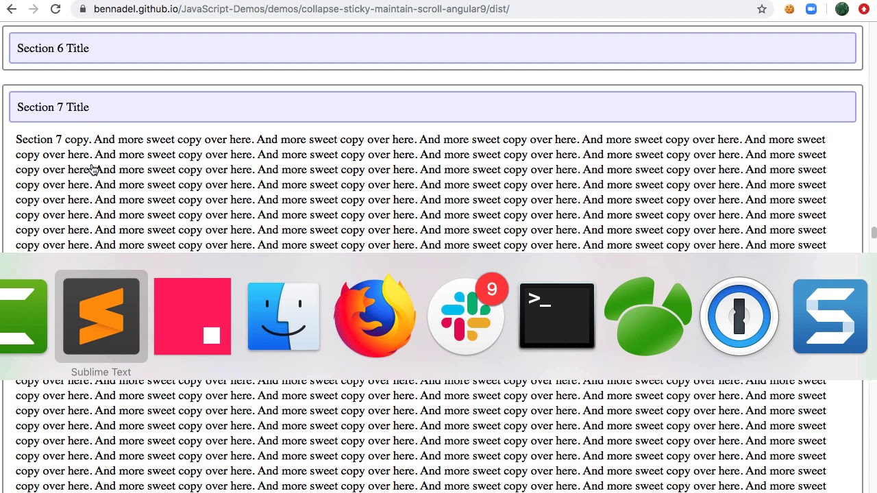 Collapsing Sticky Elements And Maintaining Scroll Offsets In Angular 9.0.0-rc.2