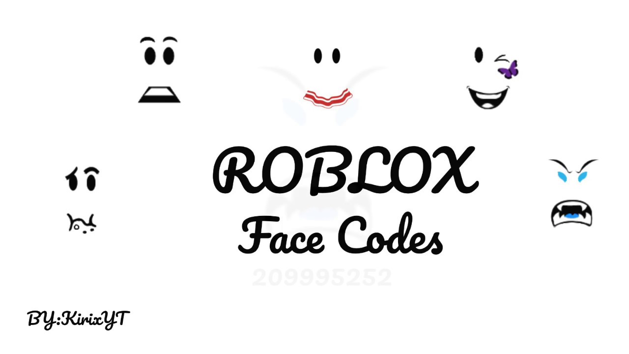 2018 ROBLOX Face Codes