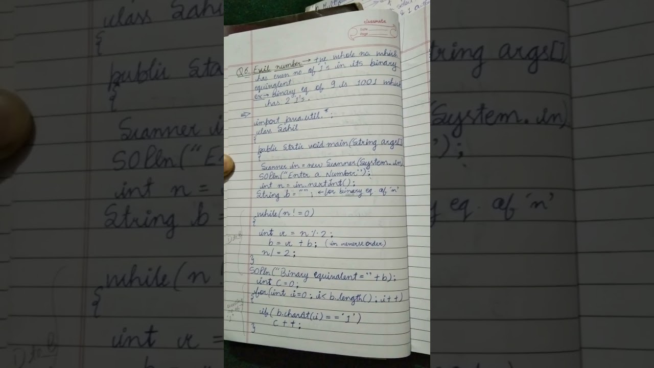 Java Program Evil Number Class 12th ISC