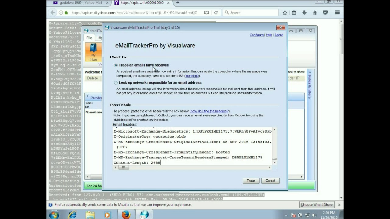 Using EmailTrackerPro