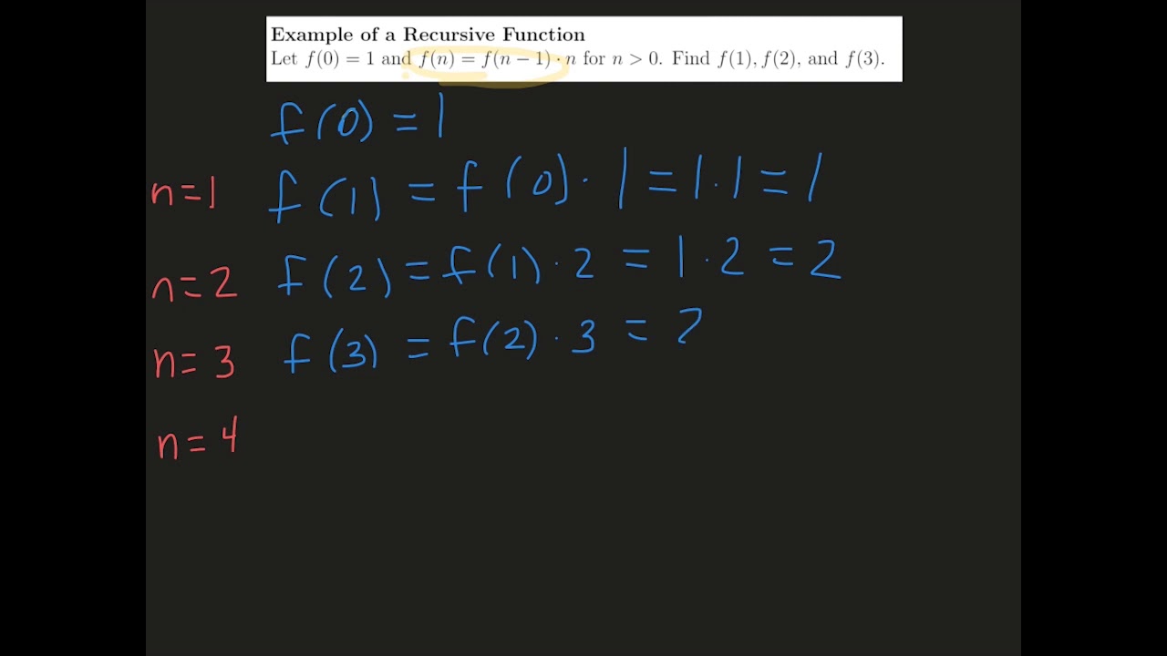 MATH 2300 - Recursion Examples 4