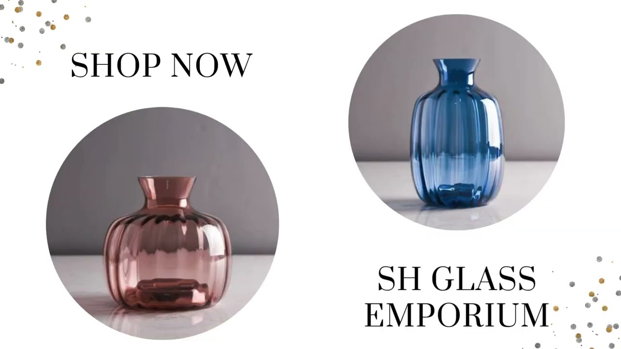 European Style Light Luxury Glass Transparent Vase   Exquisite Living Room Home Decoration