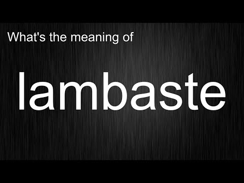 What Does "lambaste" Mean? Learn the Standard Pronunciation!